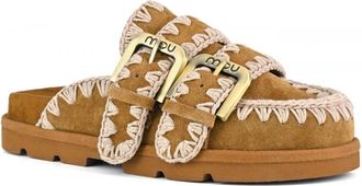 Mou Femme, Chaussures, Brun, Taille: 40 EU Sabot &agrave; Deux Boucles