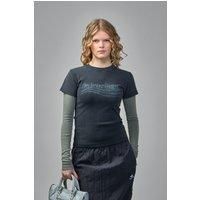 Balenciaga Washed Crayon Political Double Sleeve T-Shirt