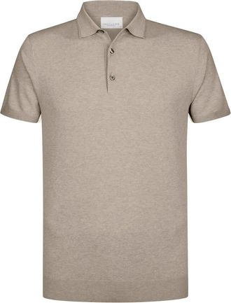 Profuomo Softes Strick-Poloshirt mit Tencel und Seide in