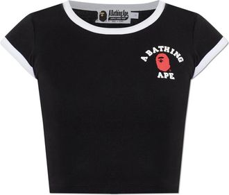 A Bathing Ape A Bathing Ape, Femme, Tops, Noir, Taille: 40 FR Logo Top