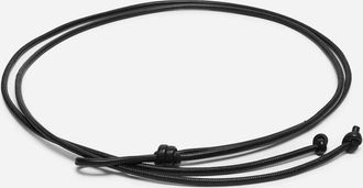 Arket Tailleng&uuml;rtel Aus Leder Mit Knotendetail -Schwarz