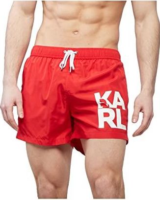 Karl Lagerfeld Short de Bain Homme Rouge