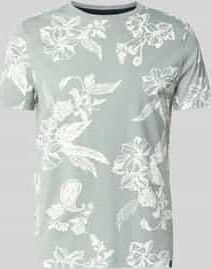 Lerros T-Shirt mit Rundhalsausschnitt und Label-Detail