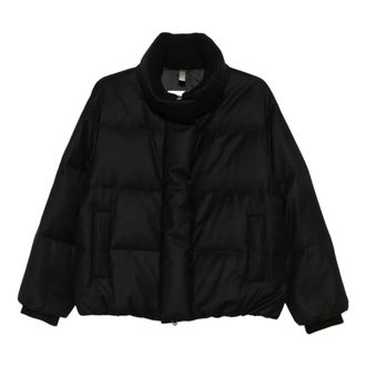 Duno Gesteppter Daunenmantel - - Jackets - Damen - Schwarzk - L