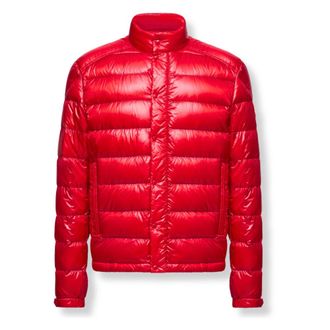 Moncler Homme, Vestes, Rouge, Taille: 2XL Selves Short Down Jacket