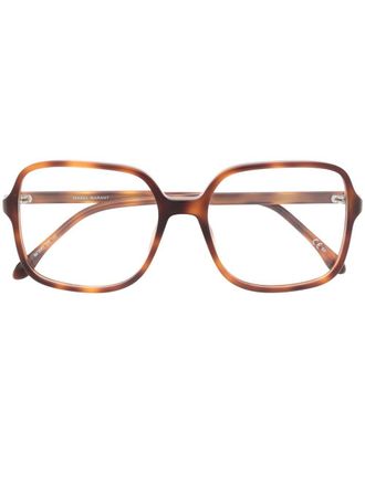 Isabel Marant lunettes de vue à monture carrée - Marron