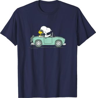 Peanuts Snoopy Woodstock Autofahrt T-Shirt