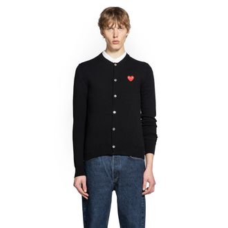 Comme Des Gar&ccedil;ons Heart Cardigan in Wool