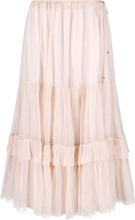 Chlo&eacute; Maxi Skirt In Silk Mousseline
