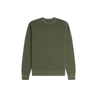 Fred Perry Homme, Pulls, Vert, Taille: M Pulls &agrave; col rond