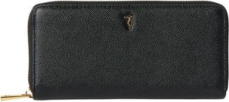 Trussardi Femme, Accessoires, Noir, Taille: ONE Size Portefeuille zipp&eacute; Cameo