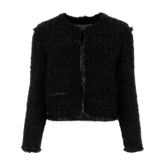Tory Burch Tweed Blazer - - Knitwear - Damen - Schwarzk - XS