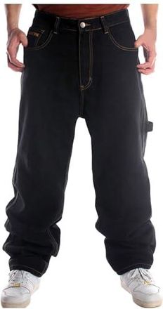 Generic Jean Homme Jeans Homme Bureau Smart Casual Jean Loose Streetwear Skate Danse Ample - M&ecirc;me Produit, Mots-Cl&eacute;s Vari&eacute;s pour Capter Plus De Requ&ecirc;tes