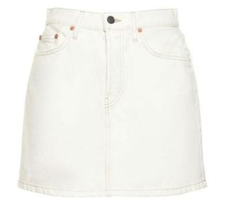 Wardrobe.NYC Wardrobe NYC White Denim Mini Skirt Size 24/61