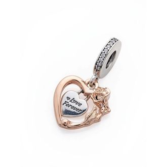 Pandora Herz & Rosenbl&uuml;ten-Anh&auml;nger - - Accessories - Damen - Grau - ONE SIZE