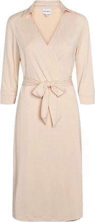 Americandreams Americandreams, Femme, Robes, Beige, Taille: 40 FR Gabe Half Sleeves Midi Dress