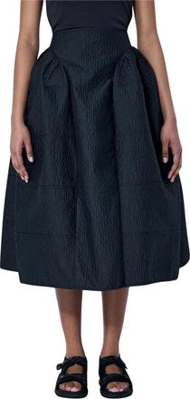Cecilie Bahnsen Femme, Jupes, Noir, Taille: 36 FR Daphne Skirt Stria Matelasse