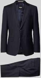 HUGO BOSS Slim Fit Anzug aus gestreifter Schurwolle