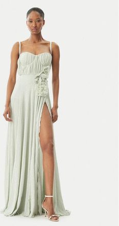 Elisabetta Franchi Abendkleid AB-R22-52E2 Gr&uuml;n Regular Fit