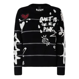 Pinko Pinko, Damen, Strickwaren, Schwarzk, XSGr&ouml;&szlig;e