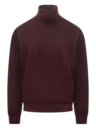 FILIPPO DE LAURENTIIS pull &agrave; col roul&eacute; - Rouge