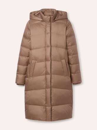 Walbusch Steppjacke Damen Langer warmer Mantel mit Echtdaune Stehkragen, wasserabweisend, w&auml;rmend, Langgr&ouml;&szlig;e