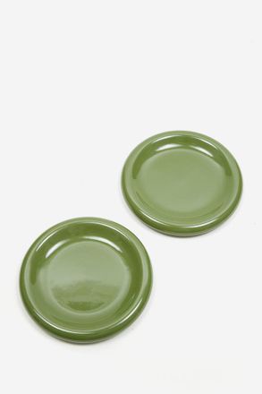 HAY Ensemble de 2 assiettes Barro-ø18-vert Ac459a668ai6002ay