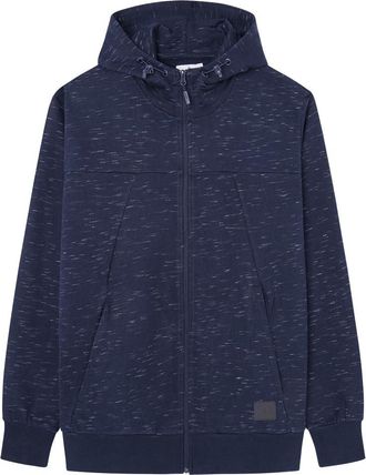 Springfield Herren Hooded Sweatshirt with Injected Details Hoodie, Dark_Blue, S
