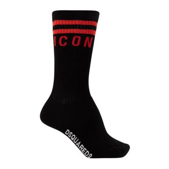 Dsquared2 Iconic Mid Crew Socken - - Underwear - Herren - Schwarzk - S