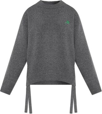 Ganni Femme, Pulls, Gris, Taille: 42/44 FR Pull en m&eacute;lange de laine