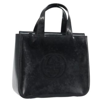 Gucci Sac &agrave; main en toile enduite Pre-owned - Femme - Pre-owned - Noir - Taille: ONE Size
