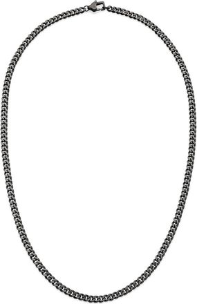 s.Oliver Herren Necklace - Halskette aus mattiertem Edelstahl - IP Gun - Panzerkette 50 cm - wasserfest & hautfreundlich