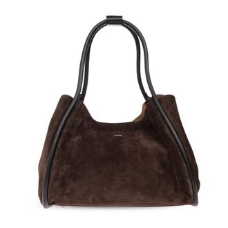 Max Mara Cabas Marine en daim - Femme - Sacs - Brun - Taille: ONE Size