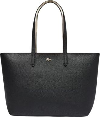 Lacoste Femme, Sacs, Noir, Taille: ONE Size Anna Tote Bag