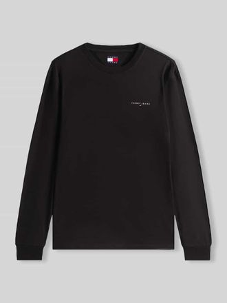 Tommy Jeans Slim Fit Langarmshirt aus reiner Baumwolle