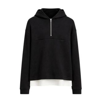 Rold Skov Femme, Sweatshirts et sweats &agrave; capuche, Noir, Taille: 42 FR Jean ample en denim