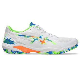 Asics Herren Solution Swift FF 2 Padel L.E. Sneaker, Weiß, Grün, Gecko, 46 EU