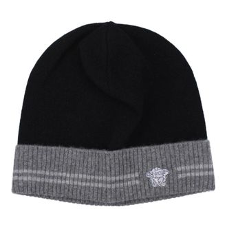 Versace Bonnet en cachemire - unisex - Accessoires - Noir - Taille: ONE Size