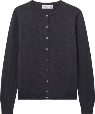 Pringle Of Scotland Kaschmircardigan mit rundem Ausschnitt - Grau