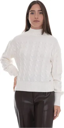 Guess Femme, Pulls, Blanc, Taille: 40 FR Elsa Pullover