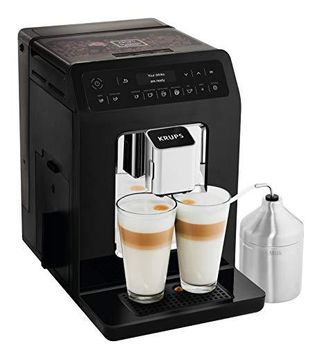 Krups Krups EA8918 Evidence Kaffevollautomat | OLED-Display Barista Quattro Force Technologie | 12 Kaffee | 3 Tee Variationen | One-Touch-Cappuccino | 2-Tas