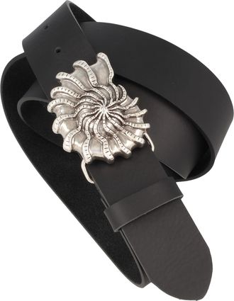 MGM Damen G&uuml;rtel Muschel, Gr. 110 cm, Schwarz (Schwarz 1)