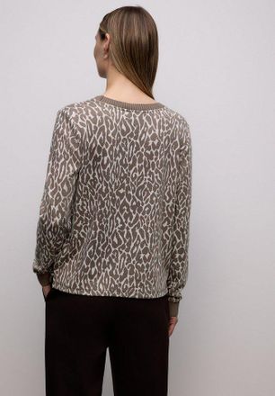Street One Langarmshirt im Leo-Jaquard-Look