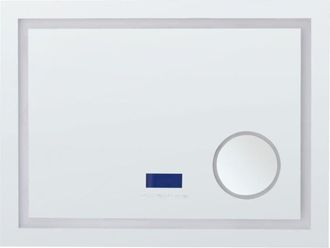 Beliani Beliani - Miroir Mural led Moderne Rectangulaire Salle de Bain Bluetooth 60 x 80 cm Haut-Parleur Argenté Thaix