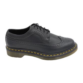 Dr. Martens Veganer Leder Oxford Gelb Naht Gummi - - Shoes - Damen - Schwarzk - 39 EU