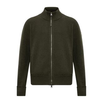 Moncler Woll Cardigan - - Knitwear - Herren - Gr&uuml;n - L
