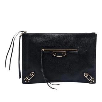 Balenciaga Pre-owned Vintage Clutch - Femme - Pre-owned - Noir - Taille: ONE Size