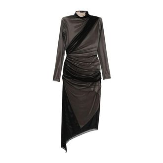 MUGLER Asymmetrisches- doppellagiges Kleid - - Dresses - Damen - Schwarzk - S