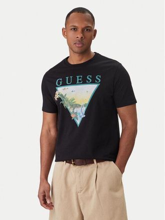 Guess T-Shirt M6GI49 K3584 Schwarz Reglan Fit