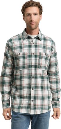 Tom Tailor Herren 1047337 Comfort Fit Flanell-Hemd mit Karomuster, 38515-Off White Multicolor Check, 3XL